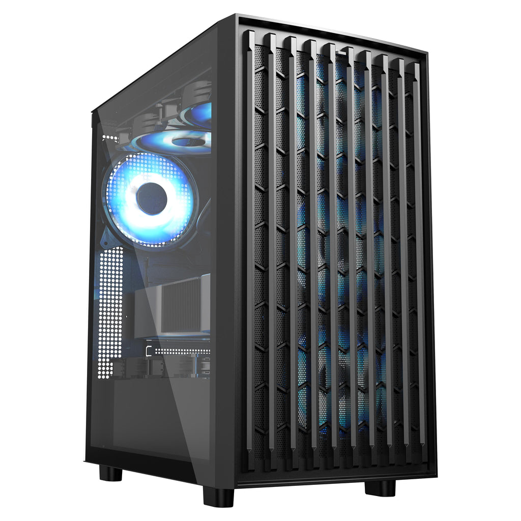 SAMA Neview 3601 Tempered Glass ATX Mid Tower Gaming Computer Case ...